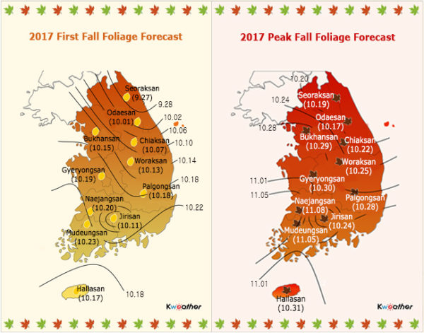 15 Top Places To See Autumn Leaves and Fall Foliage in Korea ...