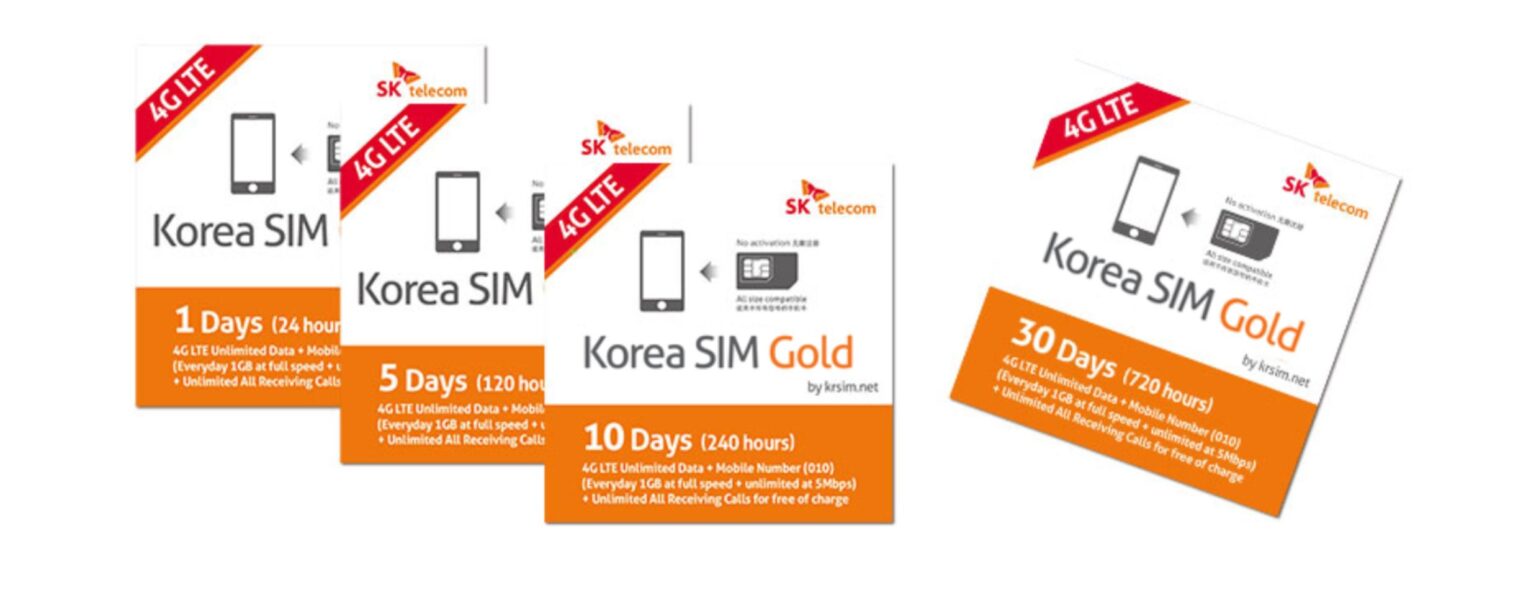 (Updated Speed) Prepaid Data SIM Card with 4G LTE Unlimited Data in Korea | KoreaTravelEasy