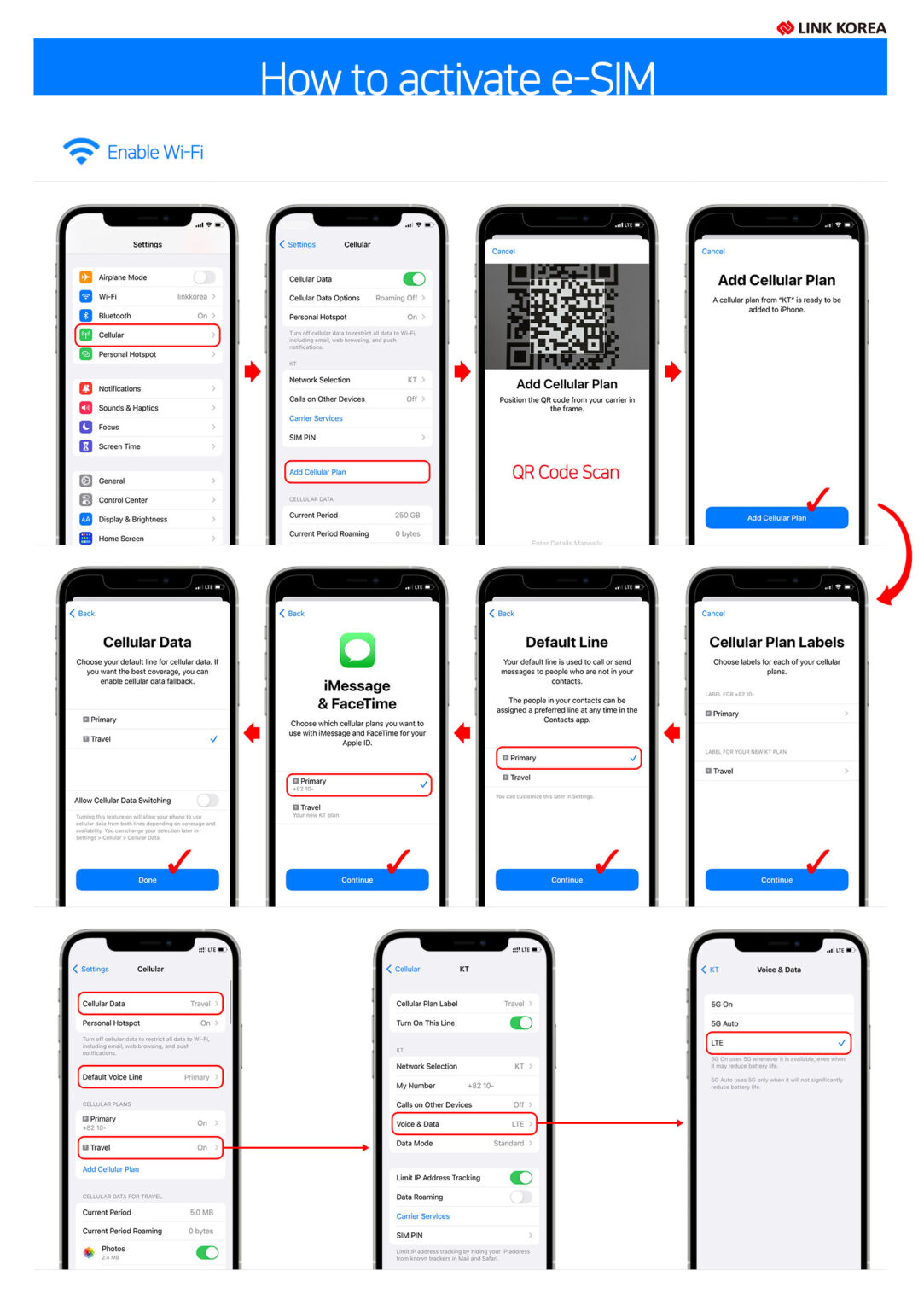 Korea 4G LTE Unlimited Data eSIM card (KT) | KoreaTravelEasy