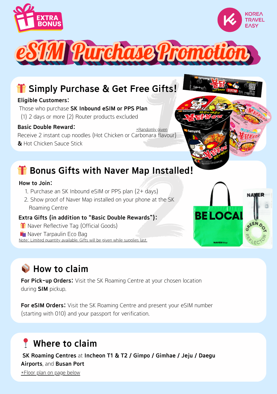 Korea 4G/LTE Unlimited Data eSIM – by SKT | KoreaTravelEasy